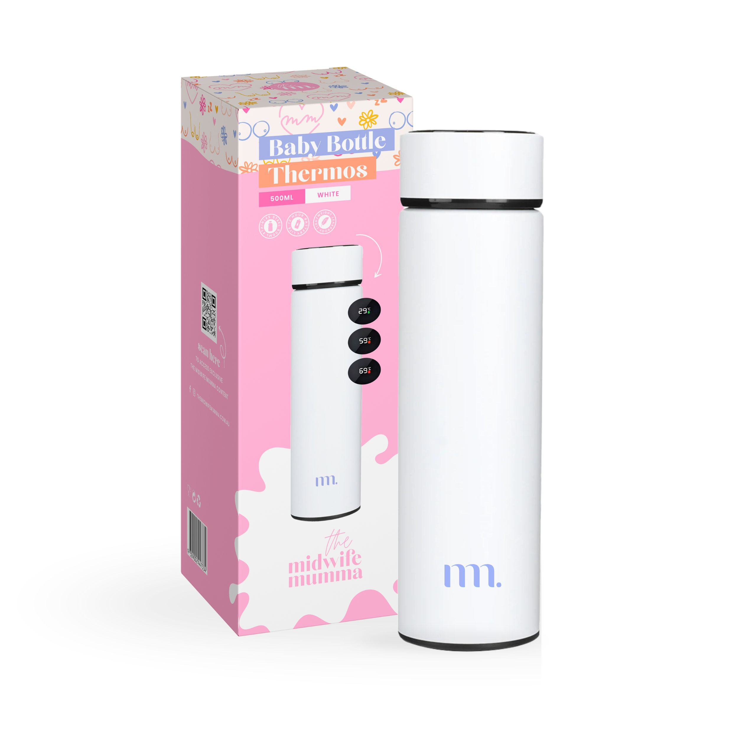 THE MIDWIFE MUMMA STERILE WATER THERMOS