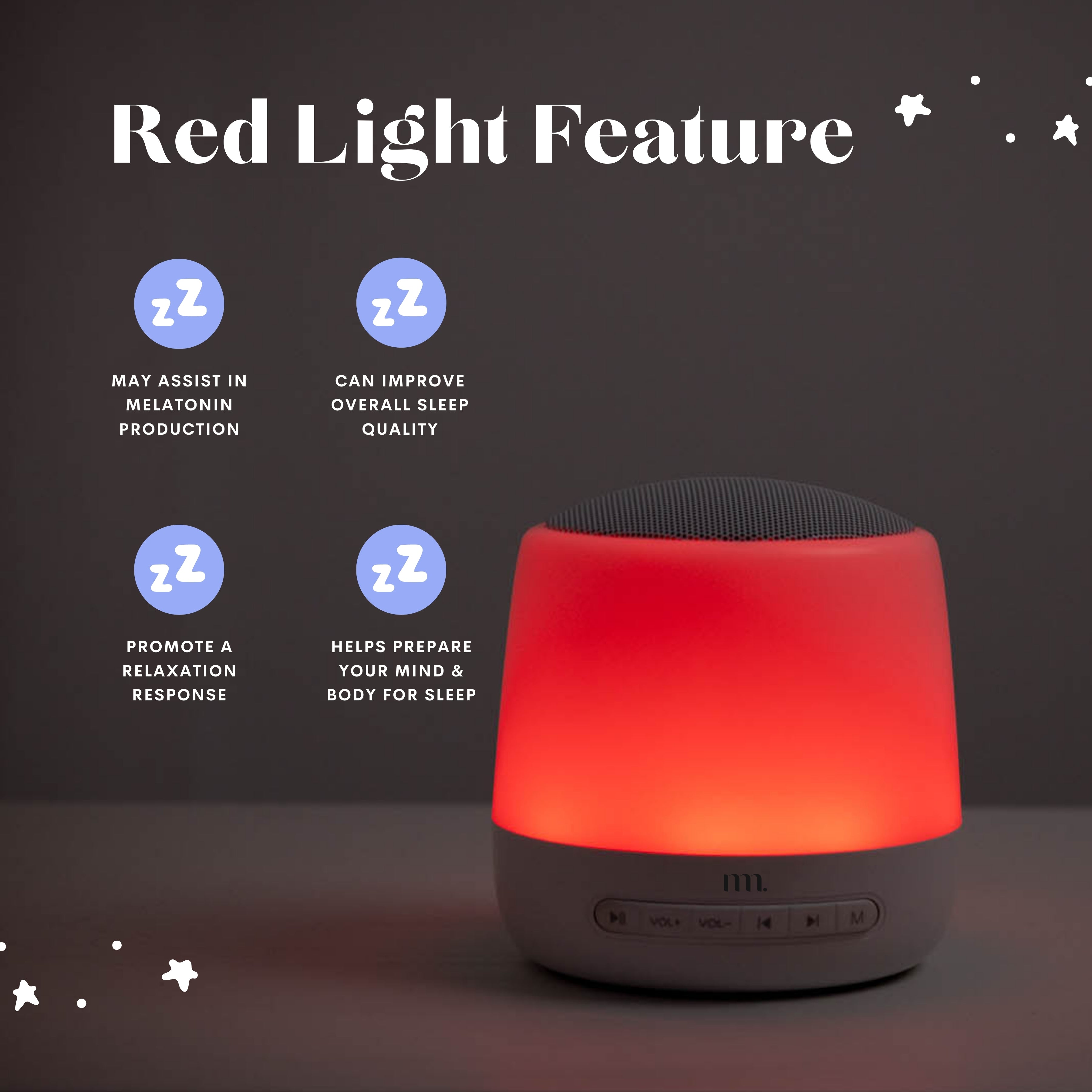 The Midwife Mumma Sound Machine & Sleep Light - Button Function and Pl